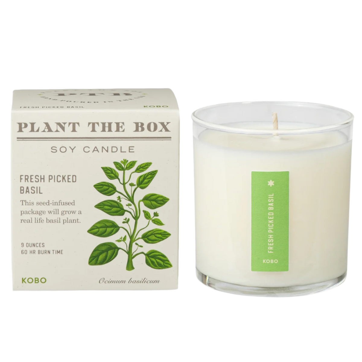 Plant the Box Fresh Basil Candle – Gift at the Gardner